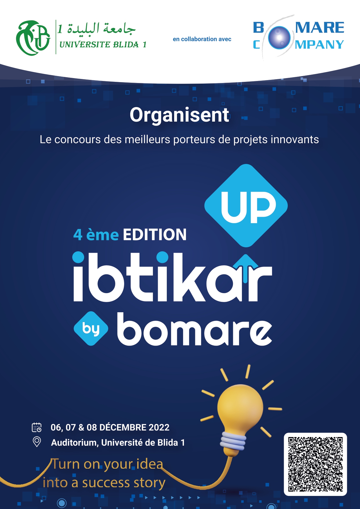 4ème édition du concours «ibtikar UP by BOMARE» - Université Blida 1